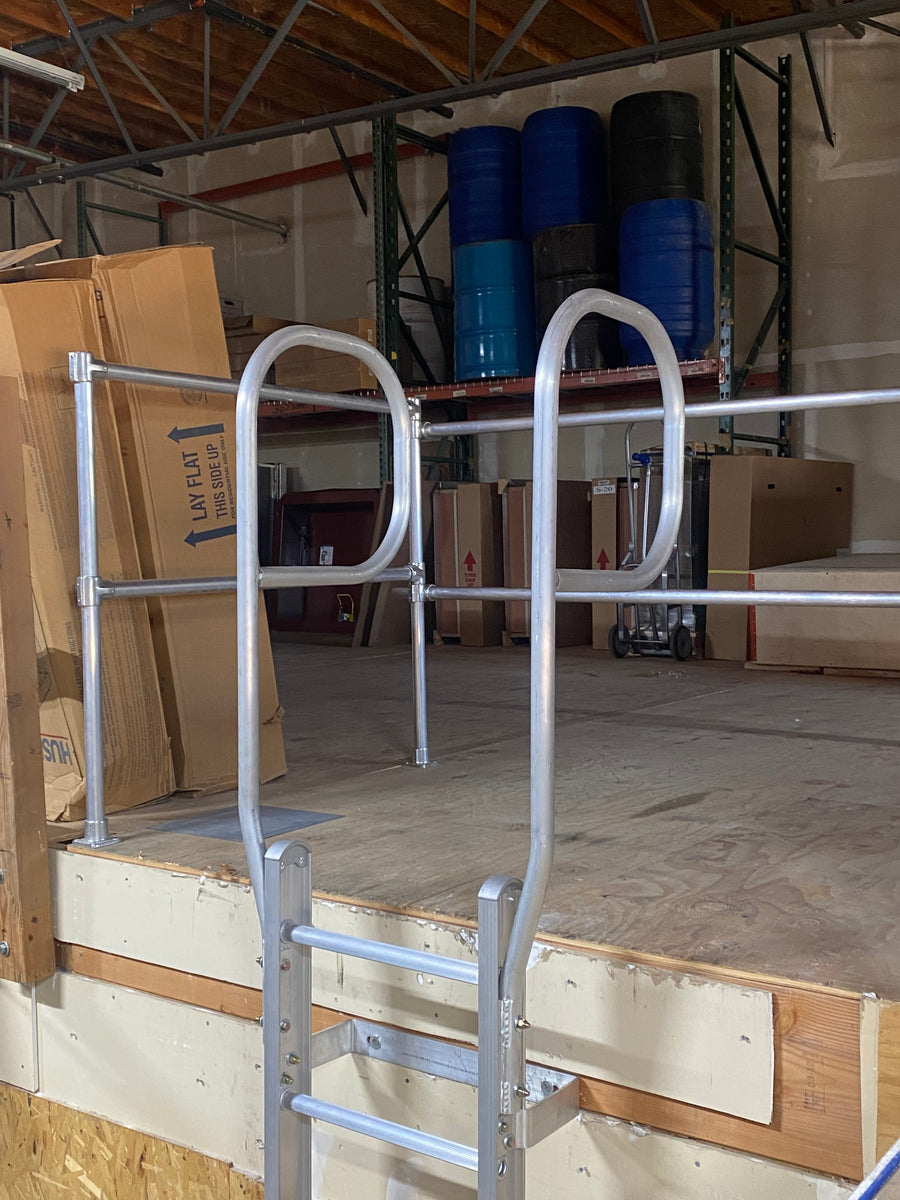 Aluminum Fixed Ladder - Roof Access Ladder - OSHA Fixed Ladder – AnyLadder