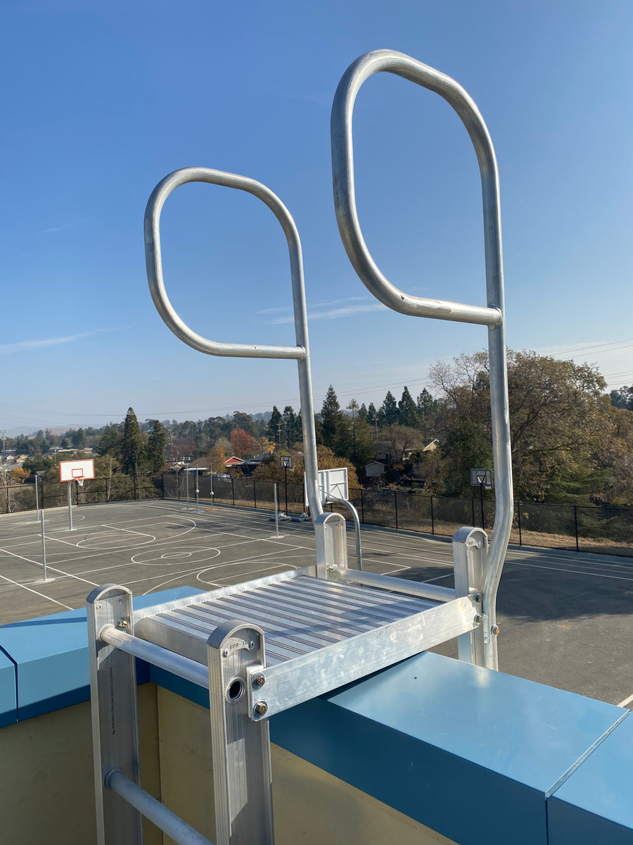 ALACCBPR - Aluminum Fixed Ladder Over Parapet Wall – AnyLadder